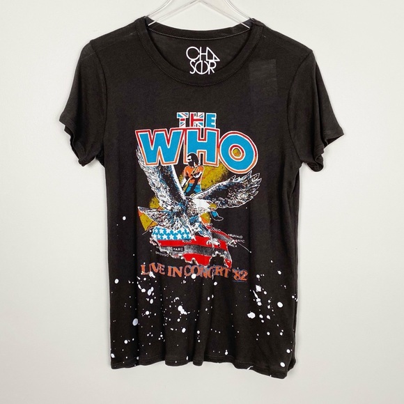 Chaser | Tops | Chaser The Who Graphic Band Tee M Concert Trendy | Poshmark